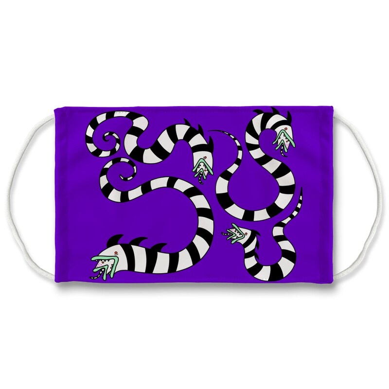 Beetlejuice Face Mask - Etsy