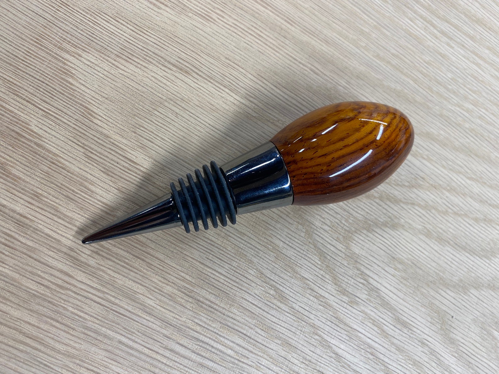 High Gloss, Gun Metal Bottle Stopper - Etsy