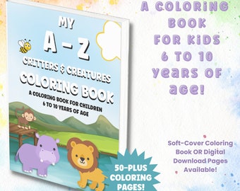 A-Z Coloring Book - Etsy
