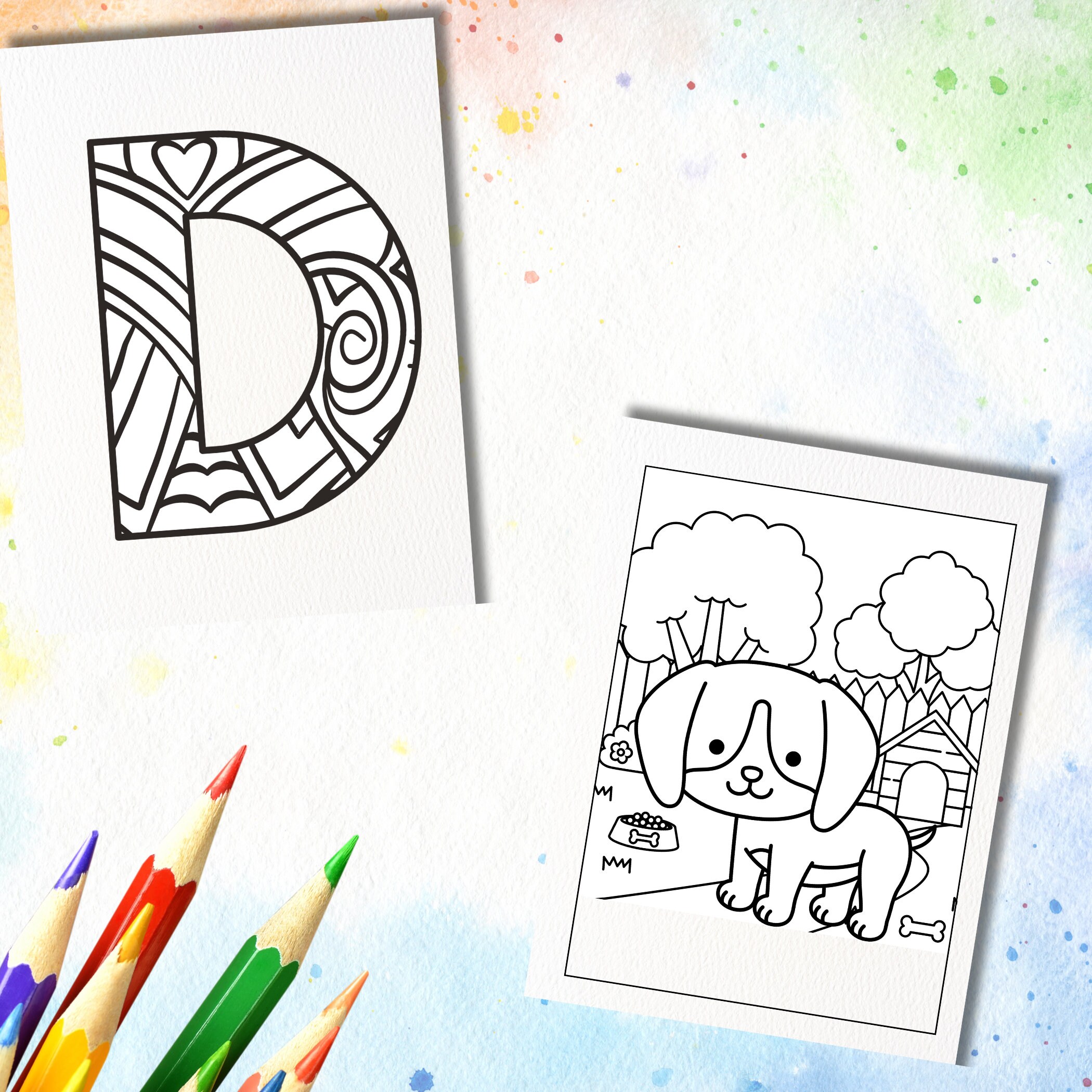 My A-Z Critters & Creatures Coloring Book, 54 Coloring Pages, 6 to 10 ...