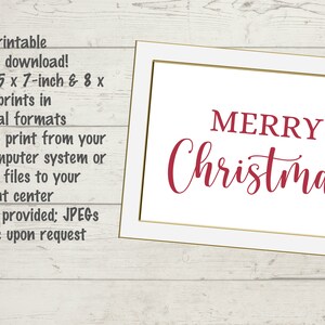 Christmas Digital Download Art | INSTANT Digital Download | Merry ...