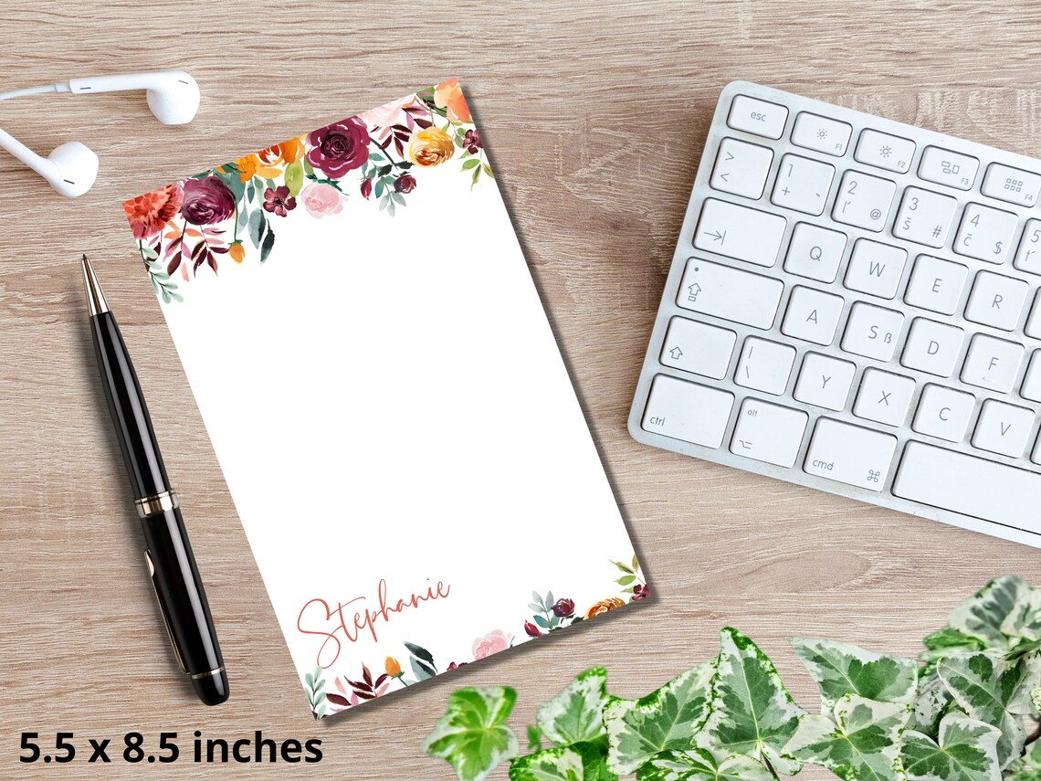 Personalized Notepad, Custom Notepad, Personalized Stationery, Writing ...
