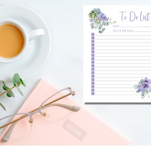 Instant Download To-do List, Daily Planner Sheets, Floral To-do List ...