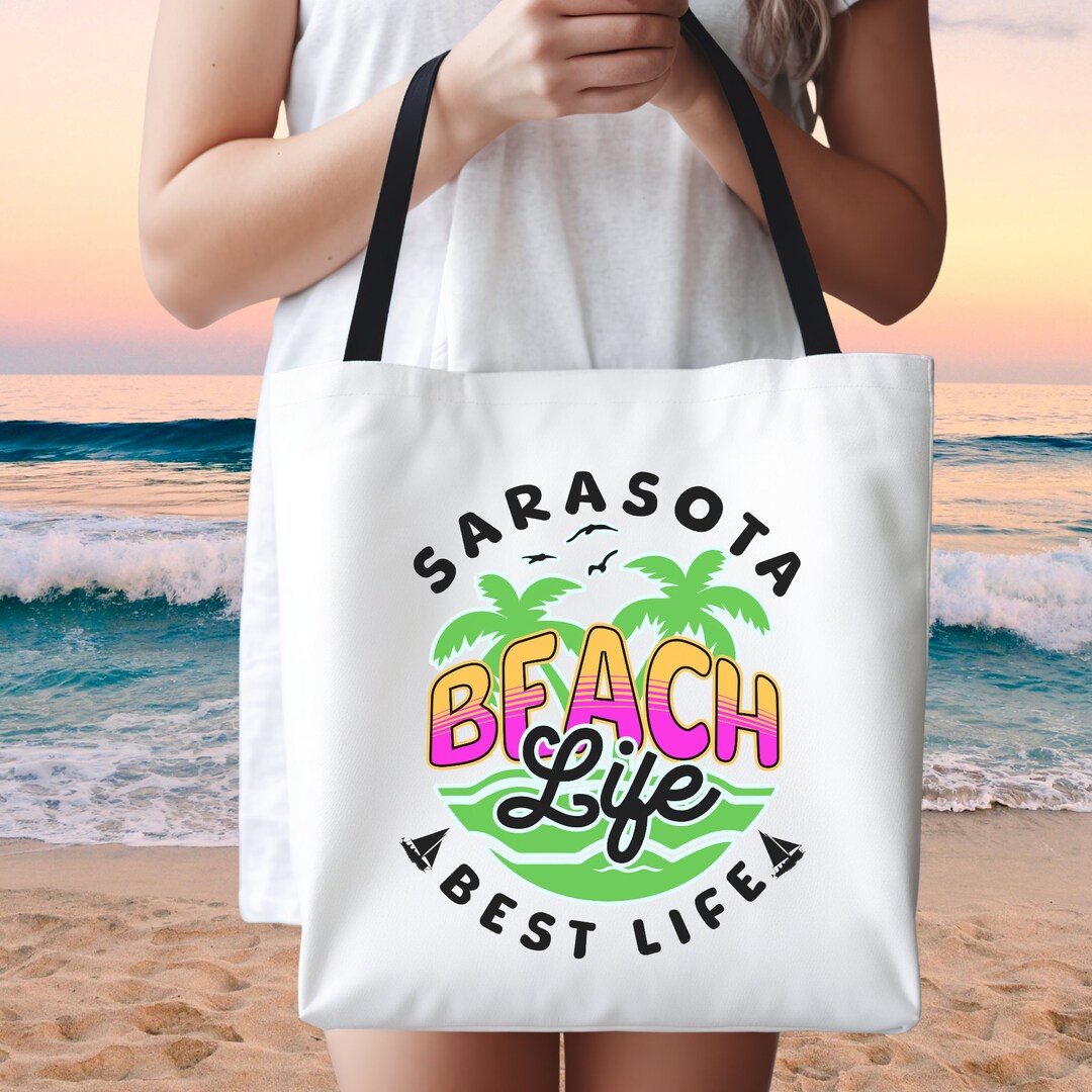 Beach Life Tote Bag, Your Seaside Destination Tote Bag, Beach Tote ...