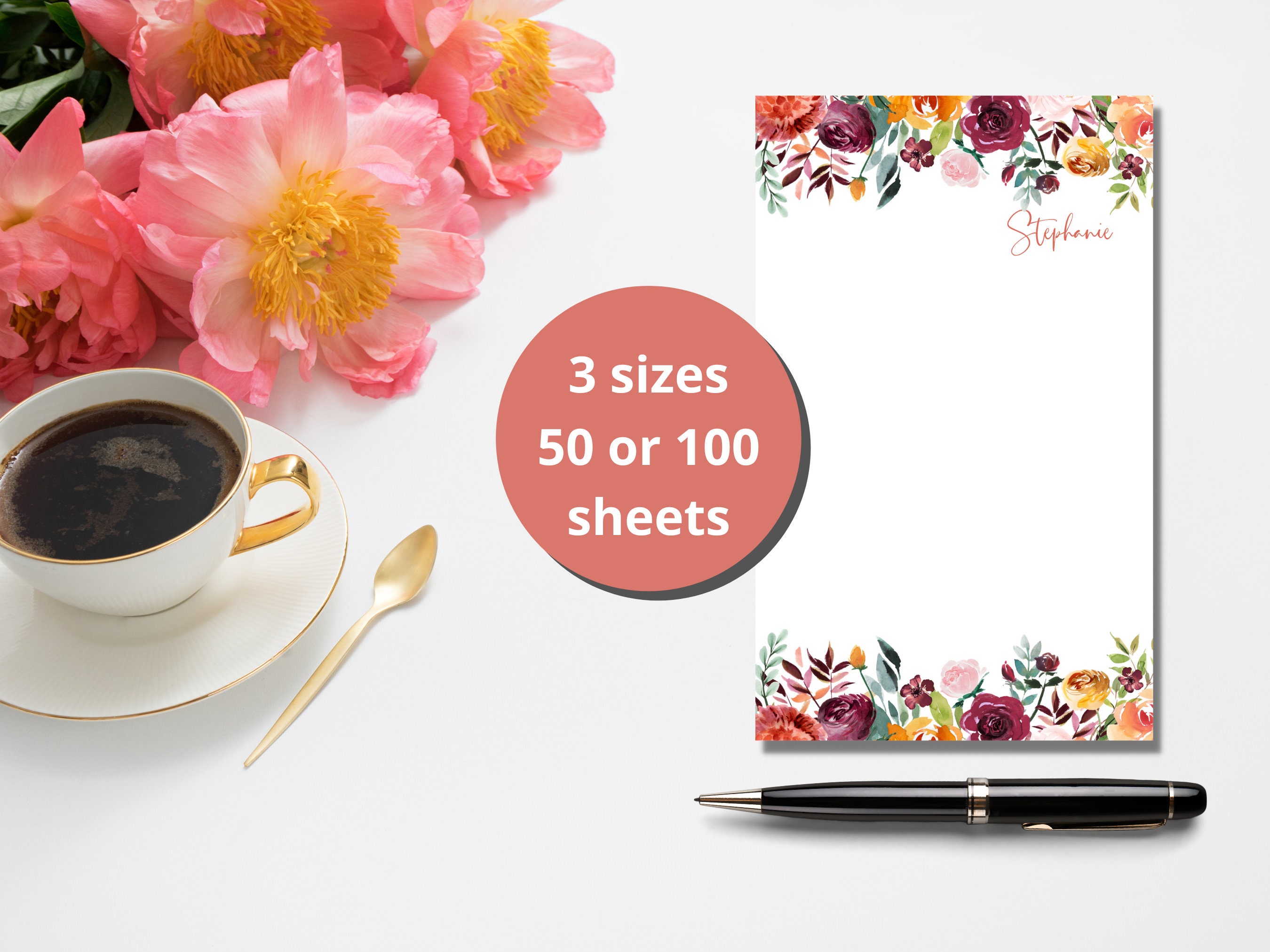 Personalized Notepad, Custom Notepad, Personalized Stationery, Writing ...