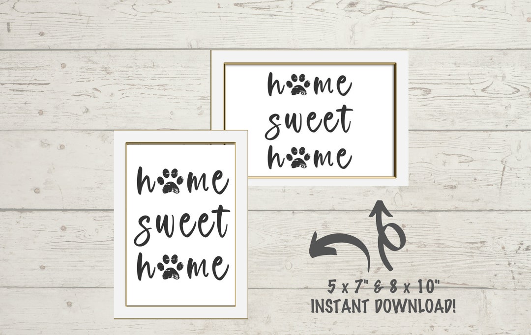 DIGITAL DOWNLOAD, Home Sweet Home Printable INSTANT Digital Download ...