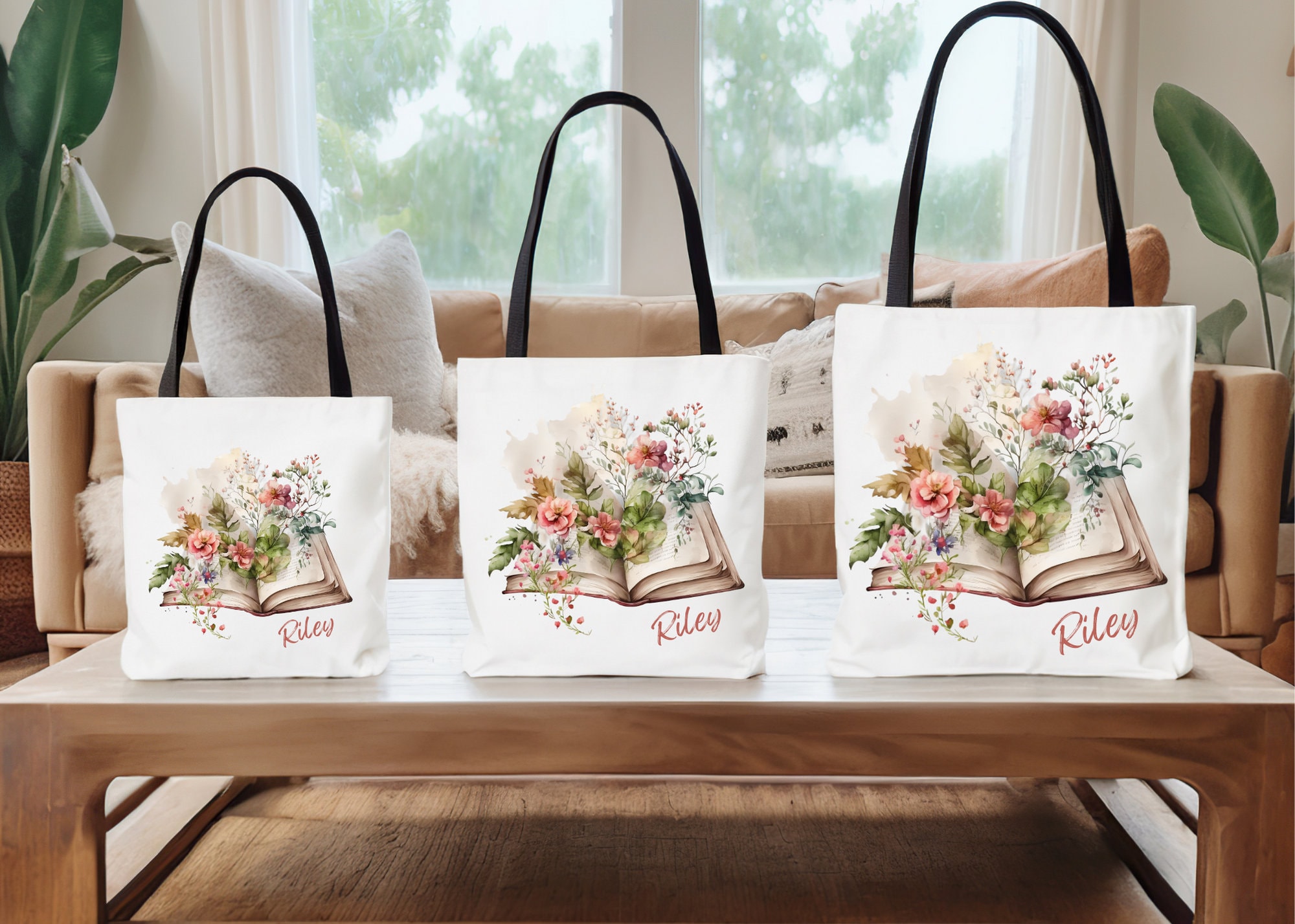 Book Lover Tote Bag, Personalized Tote Bag, Beach Tote , Shopping Tote ...