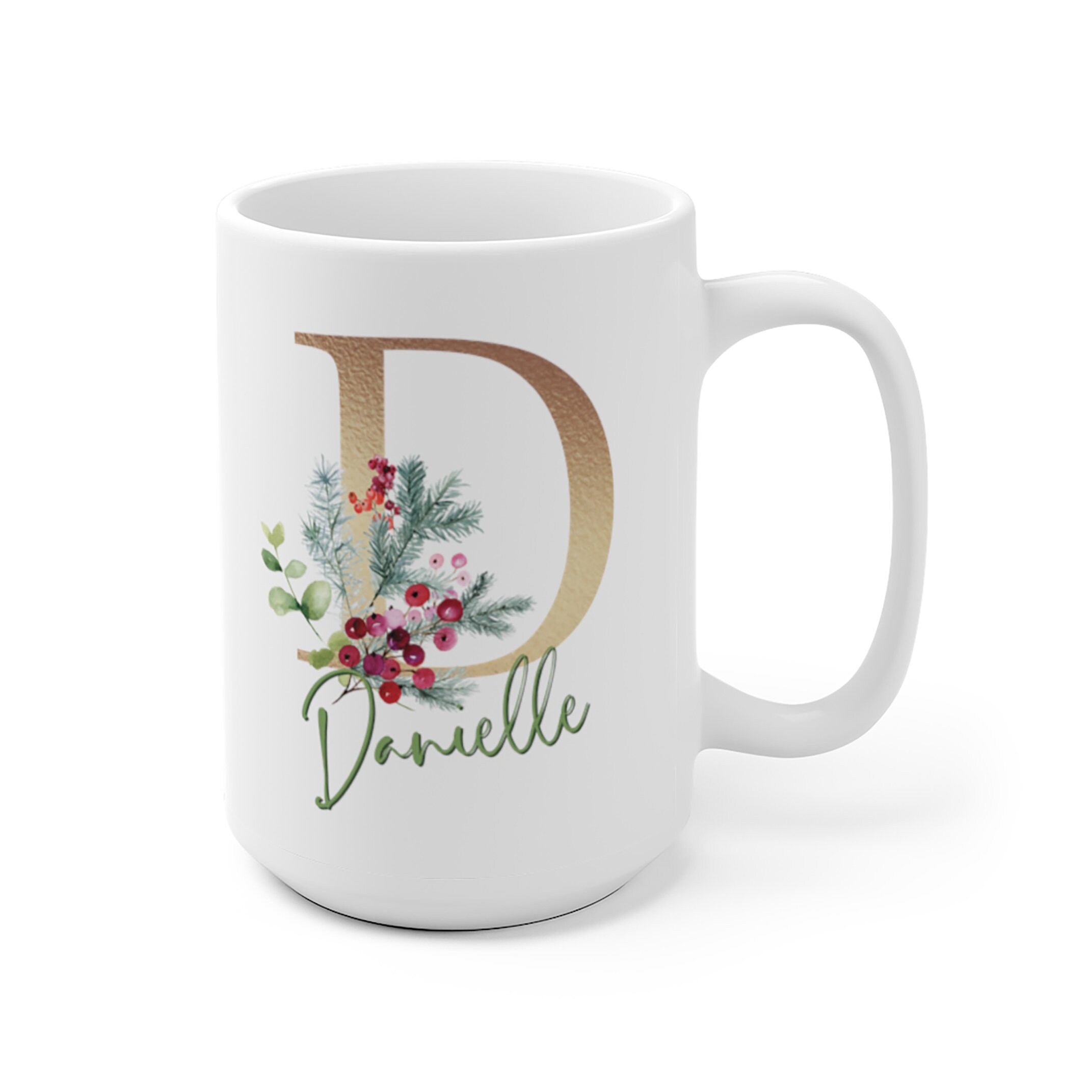 PERSONALIZED Christmas Mug Monogrammed Holiday Mug - Etsy
