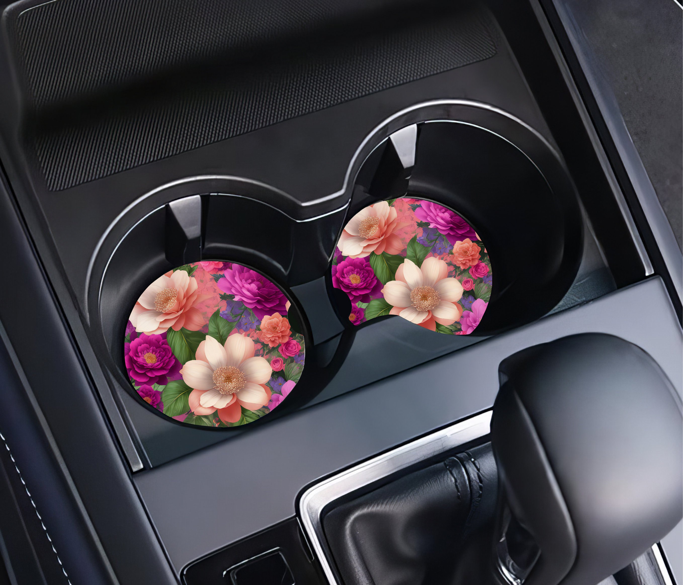 Soapstone Car Coasters, Hydrangea Car Coasters, Absorbent Car Coasters ...