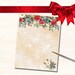 Printable Stationery, Printable HOLIDAY Note Paper, Christmas Digital ...