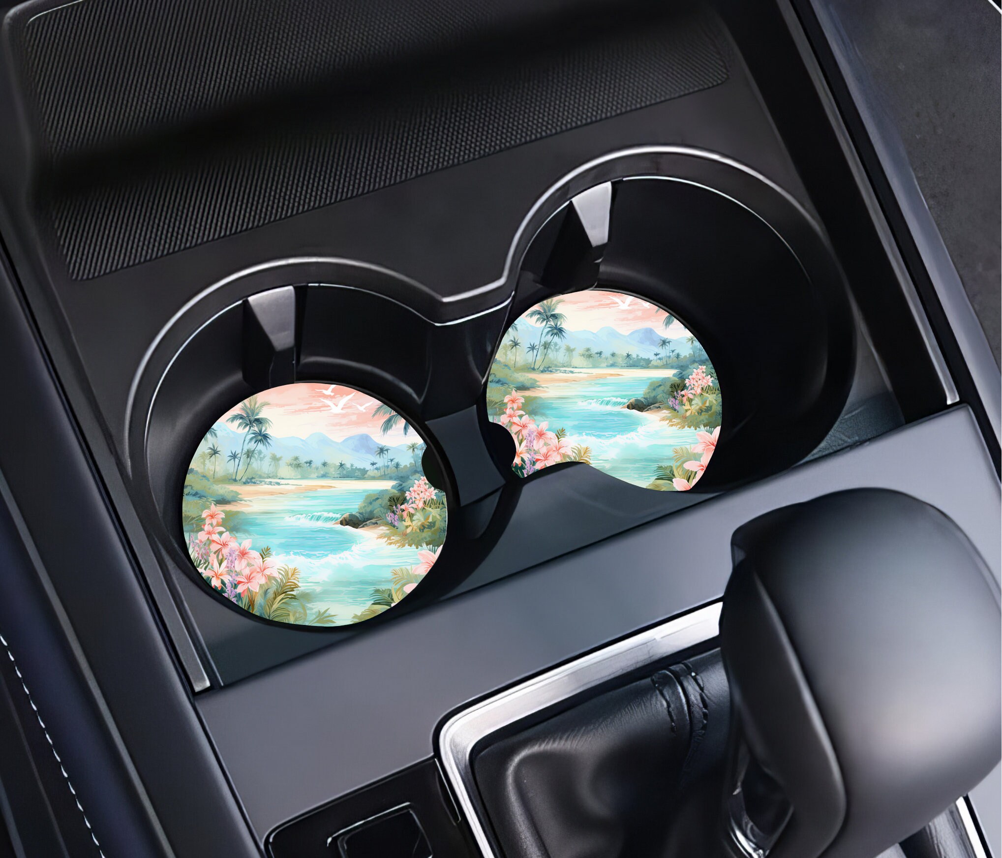 Soapstone Car Coasters, Tropical Car Coasters, Absorbent Car Coasters ...
