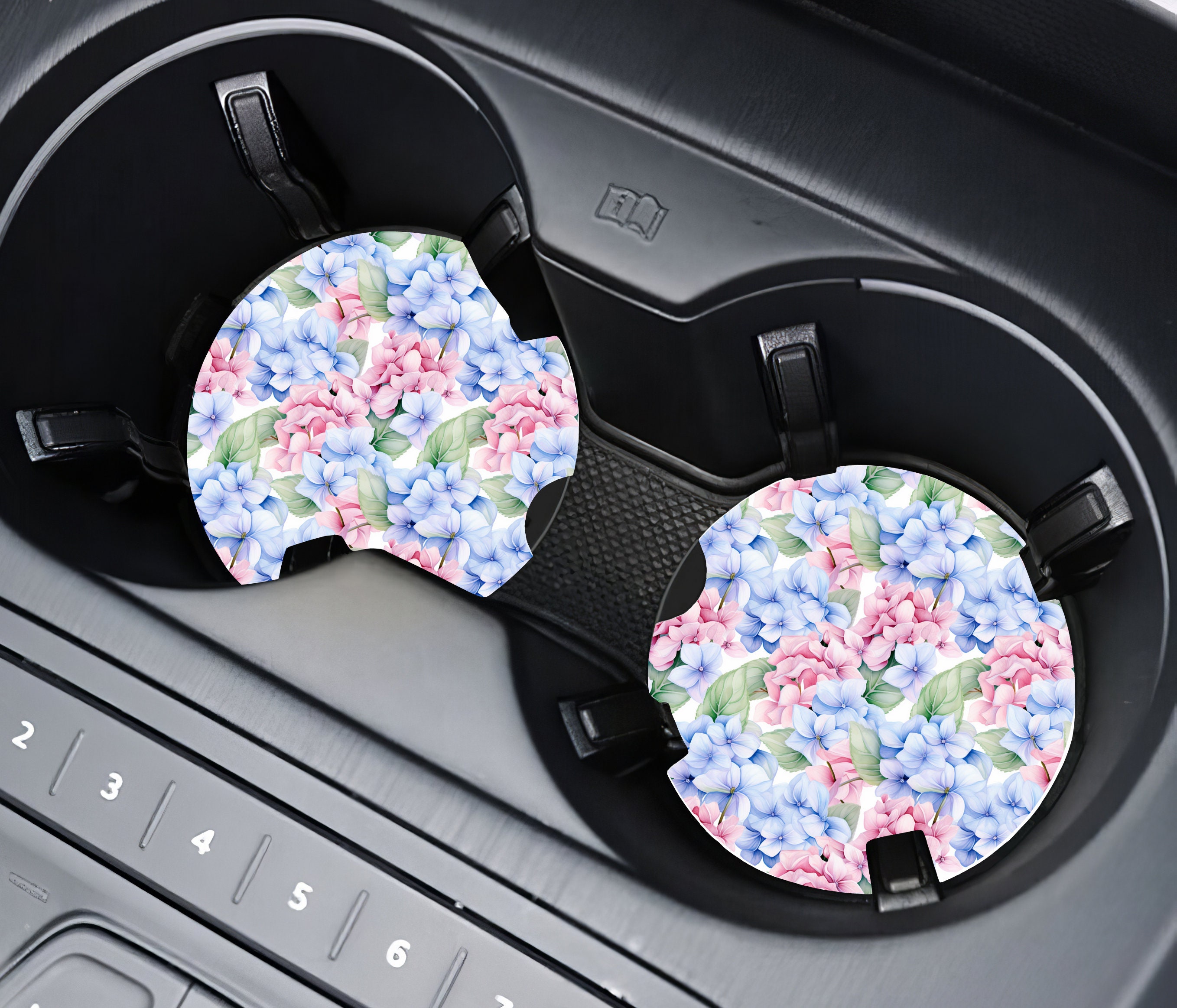 Soapstone Car Coasters, Hydrangea Car Coasters, Absorbent Car Coasters ...