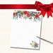 Printable Stationery, Printable HOLIDAY Note Paper, Christmas Digital ...
