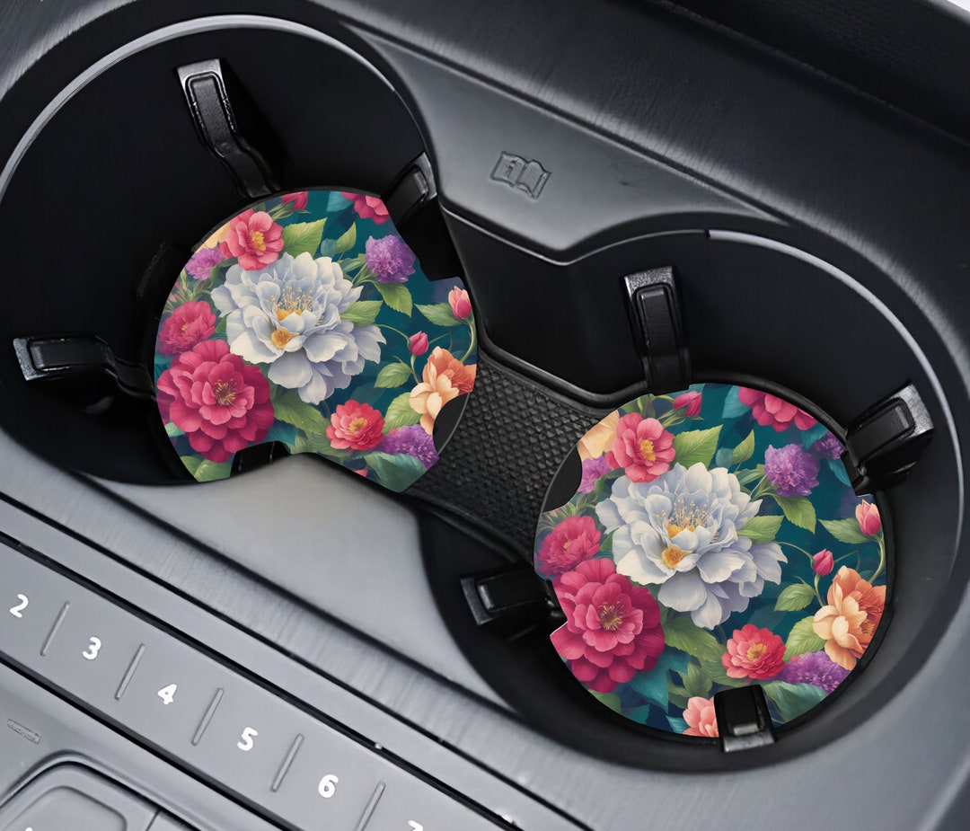 Soapstone Car Coasters, Hydrangea Car Coasters, Absorbent Car Coasters ...