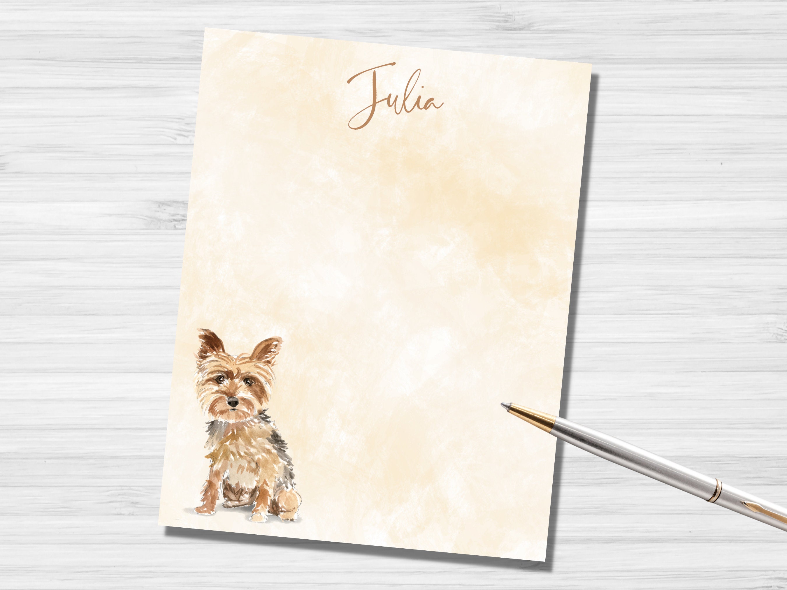 DOG Personalized Printable Stationery, Printable Note Paper, Printable ...