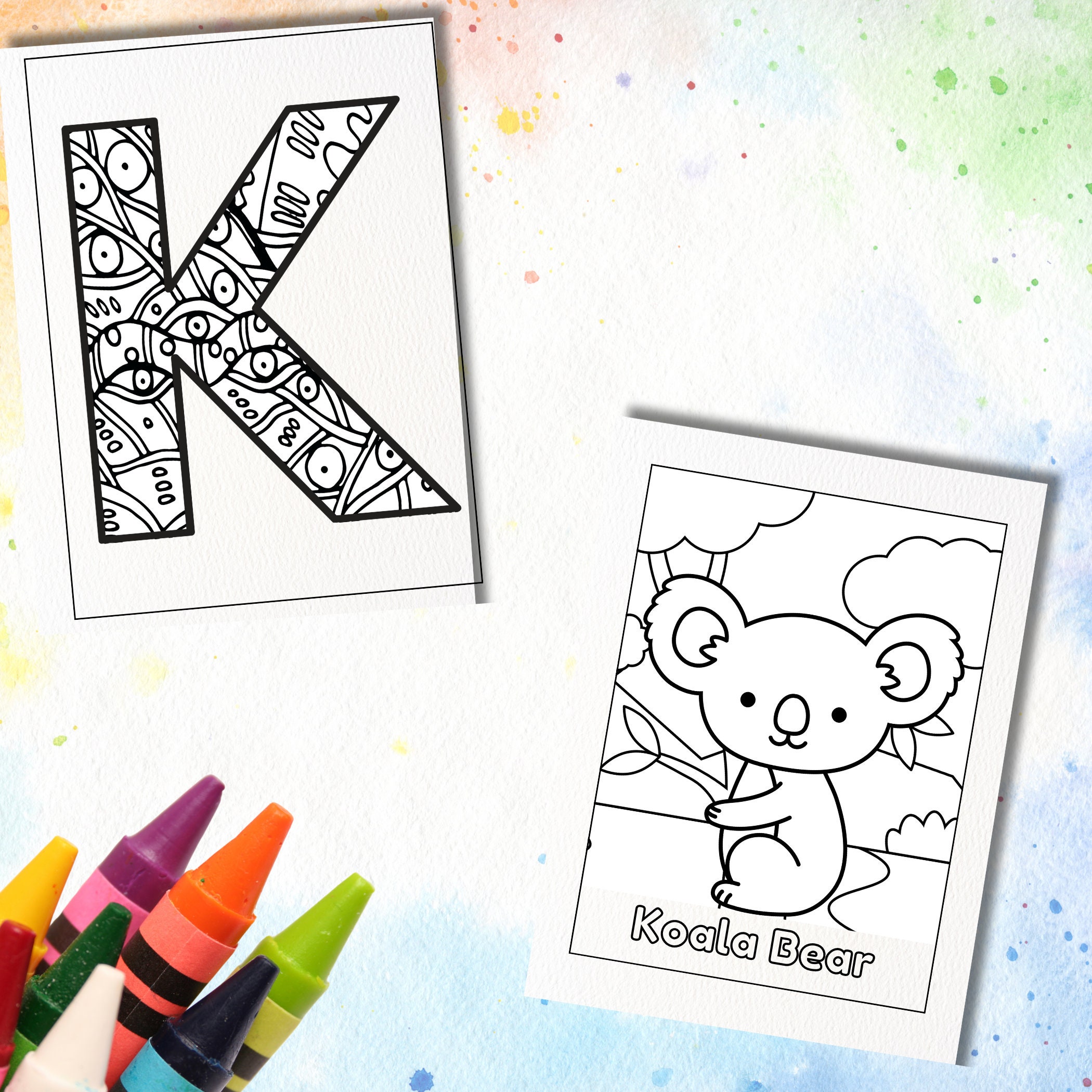 My A-Z Critters & Creatures Coloring Book, 54 Coloring Pages, 6 to 10 ...