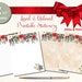 Printable Stationery, Printable HOLIDAY Note Paper, Christmas Digital ...