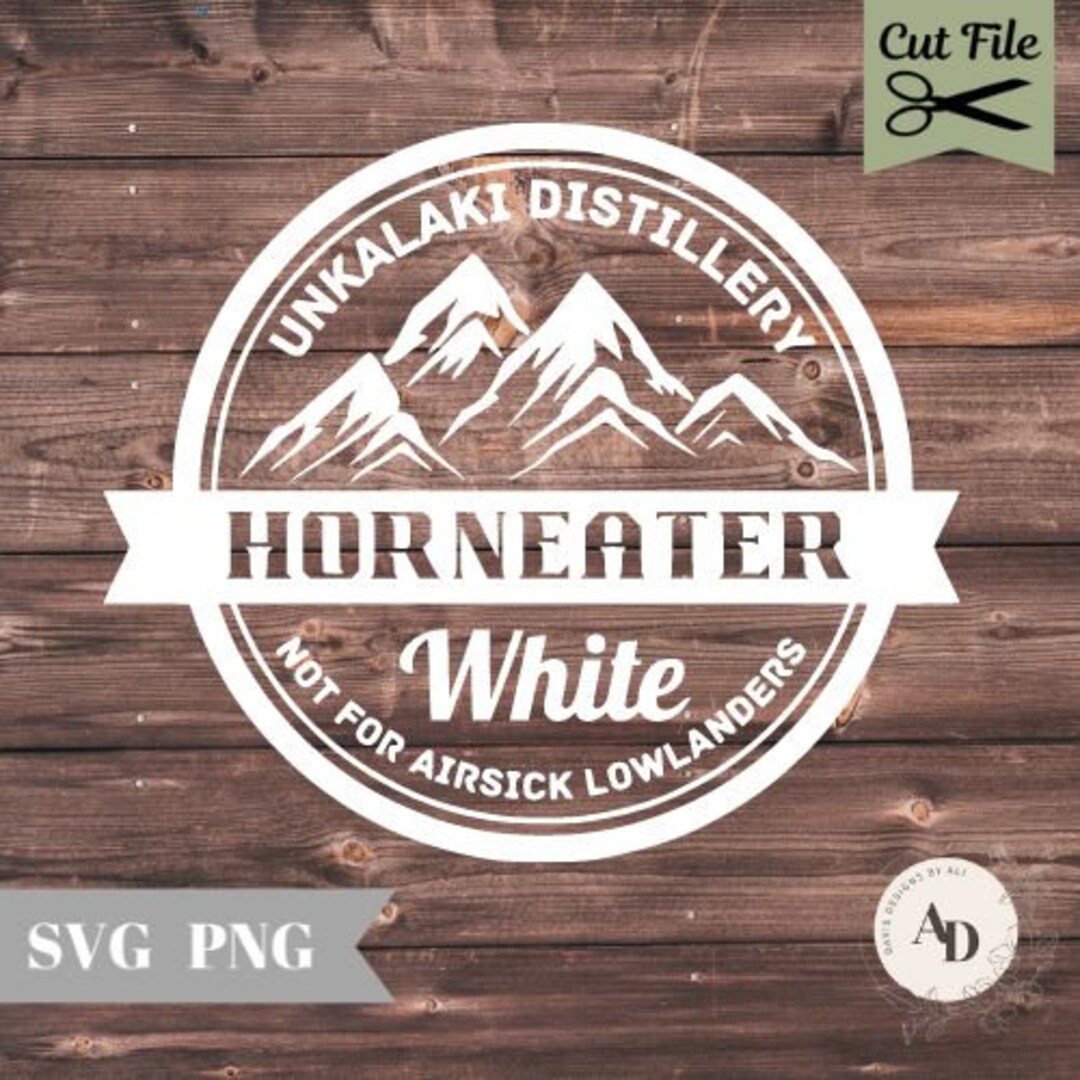 Horneater White Unkalaki Distillery SVG Cut File - Etsy