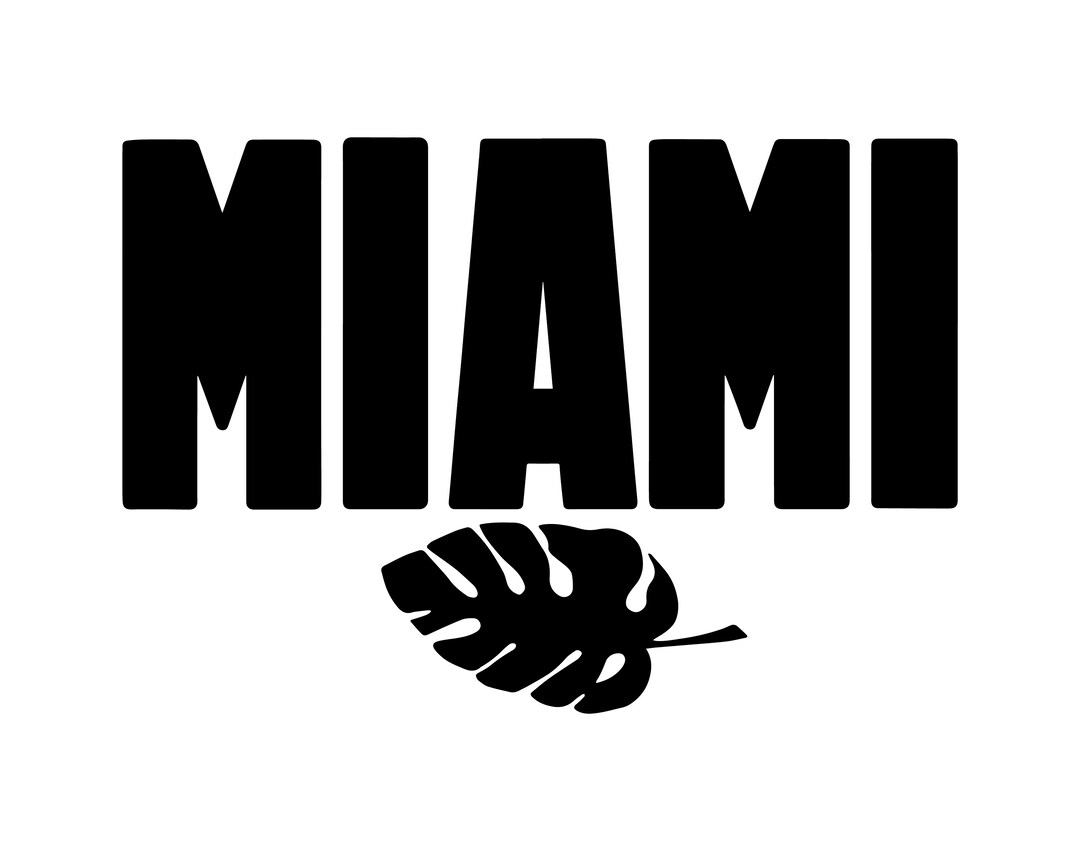 Miami SVG Sticker / Miami SVG Vinyl / Miami Download / Miami Cut File ...