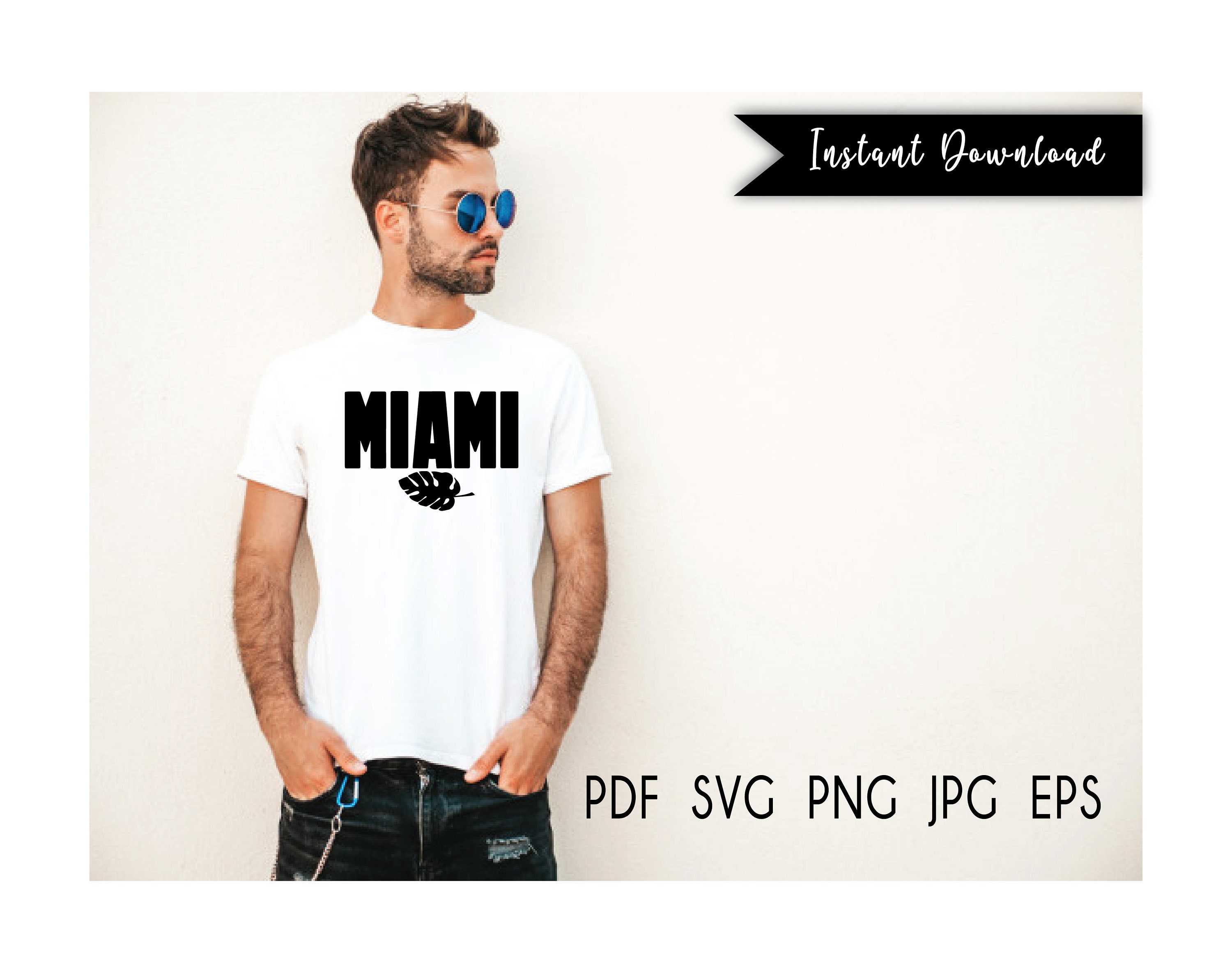 Miami SVG Sticker / Miami SVG Vinyl / Miami Download / Miami Cut File ...