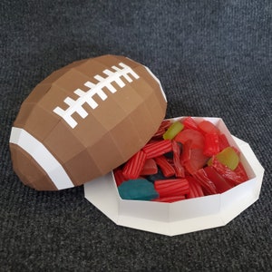 Football DIY 3D Gift Box - Digital Download - Etsy