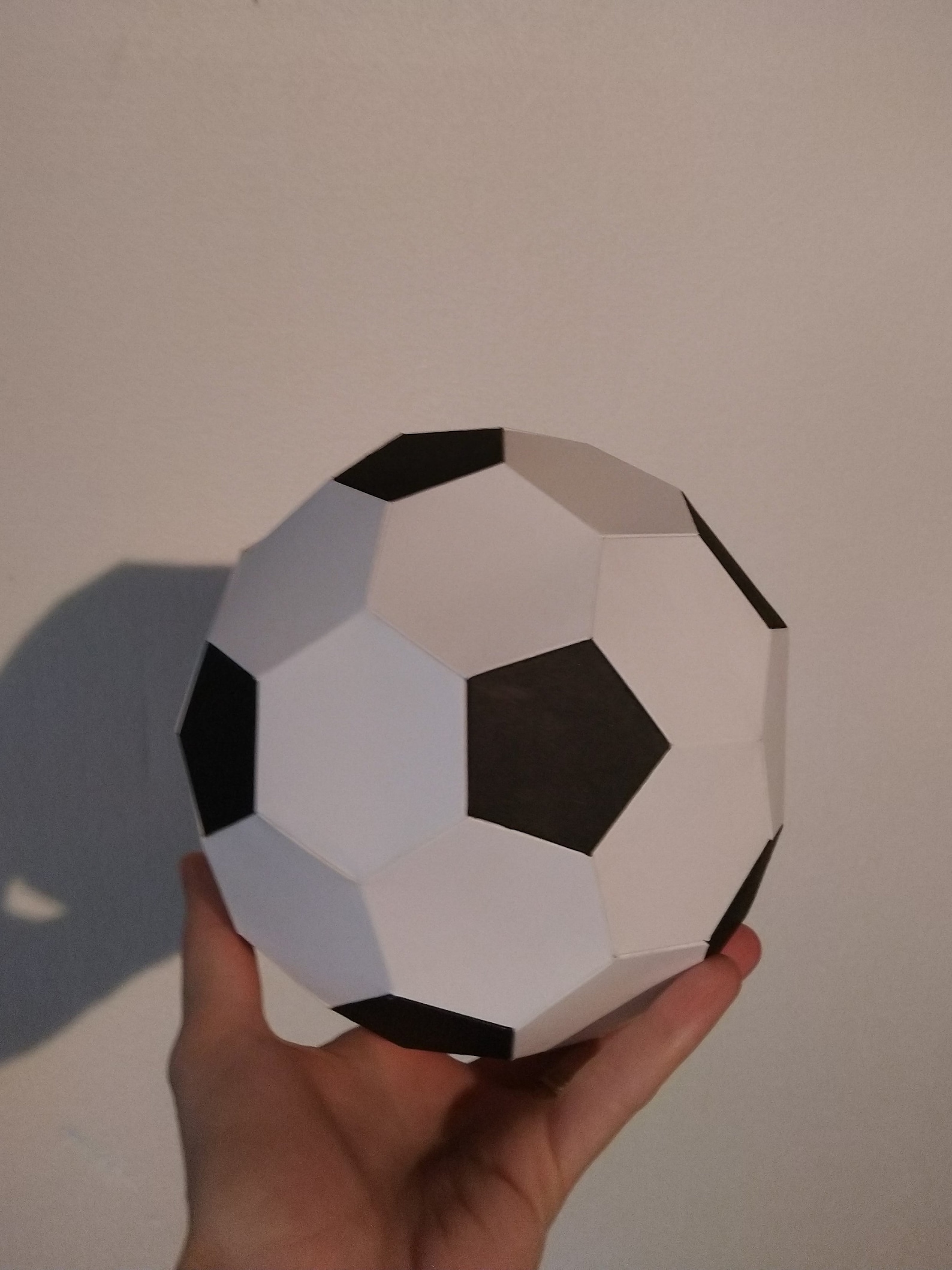 Soccer Ball (football) Low Poly DIY Paper Craft Sculpture Model ...