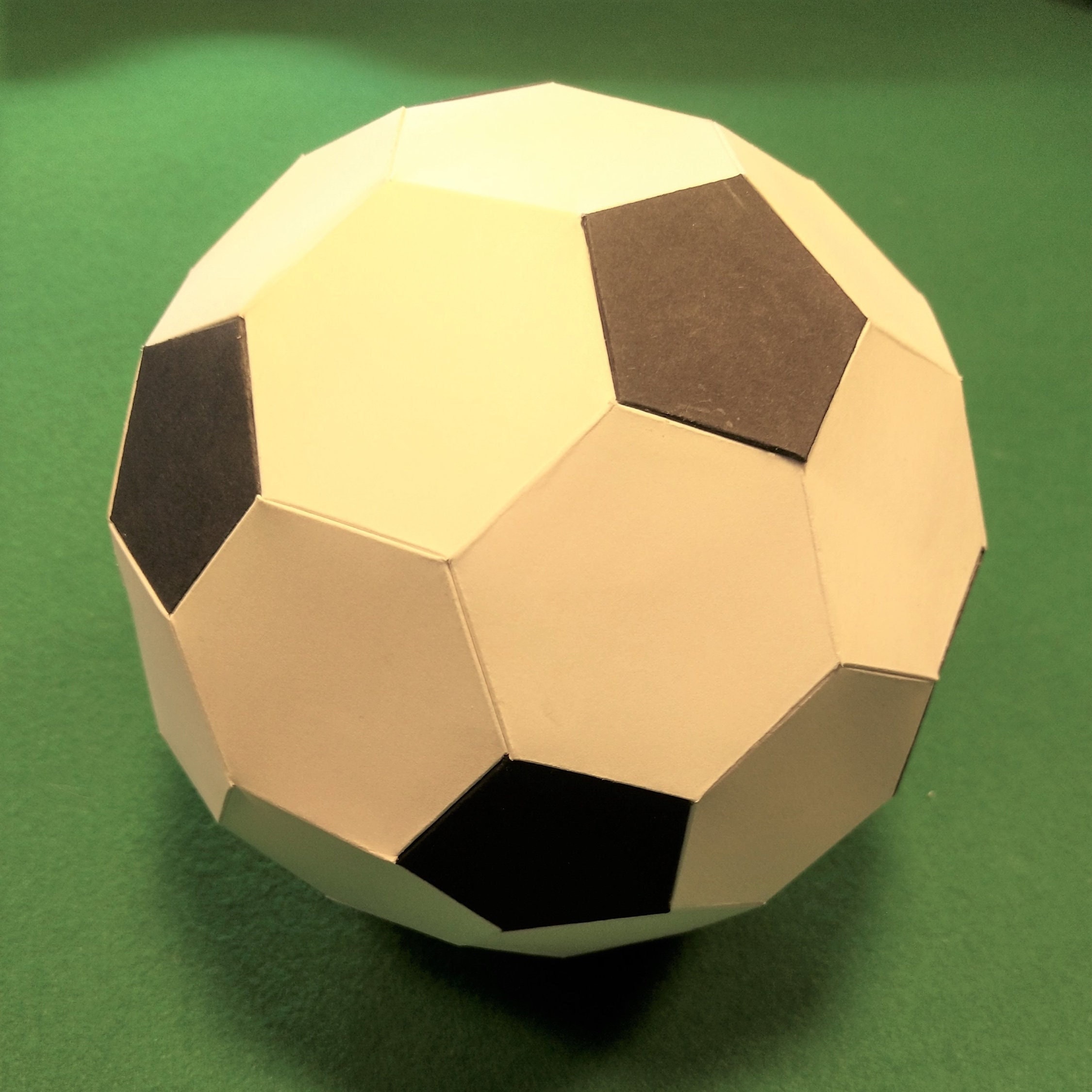 Soccer Ball (football) Low Poly DIY Paper Craft Sculpture Model ...