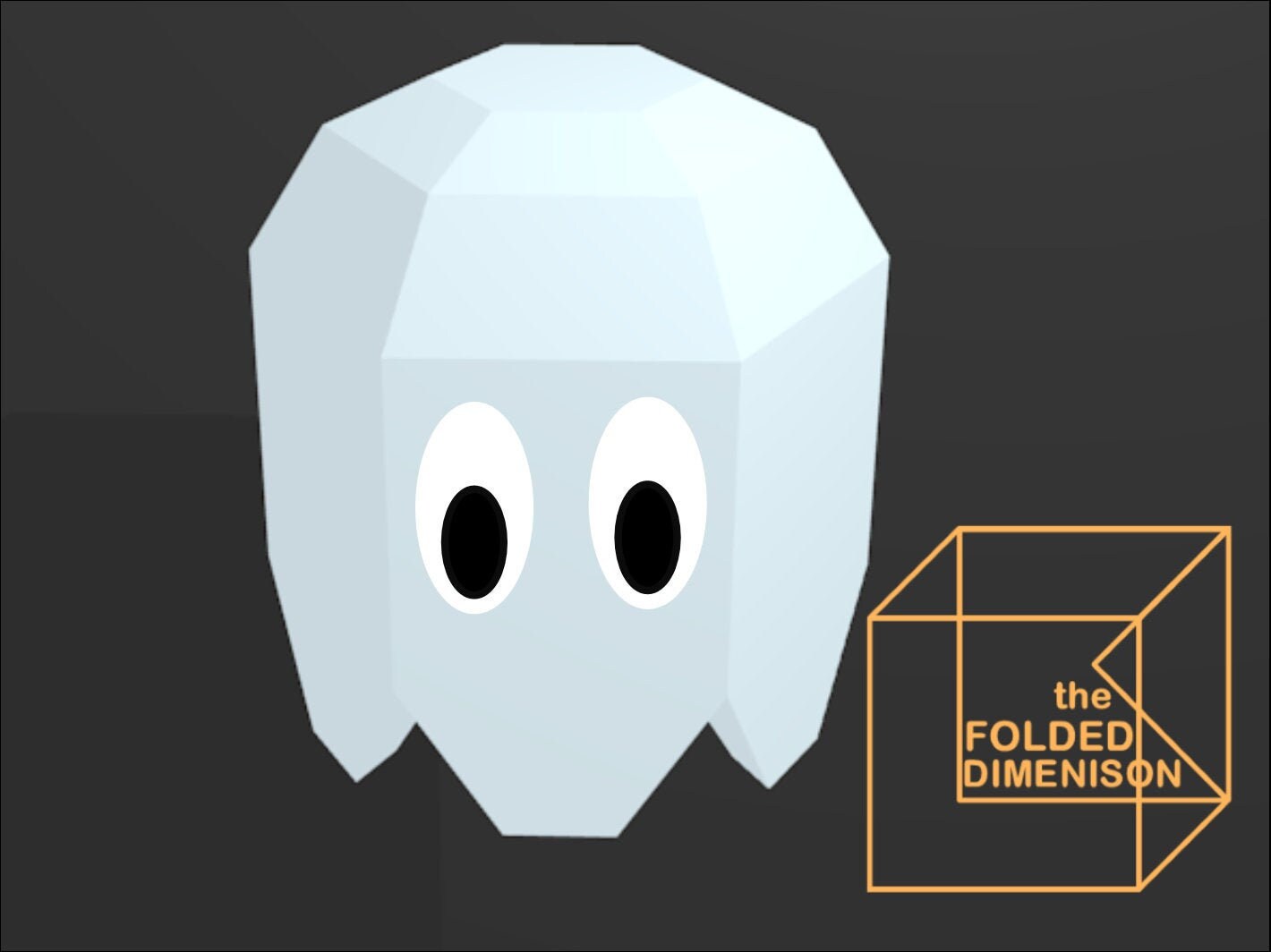 Halloween Ghost Papercraft Low poly printable DIY template PDF 3d ...