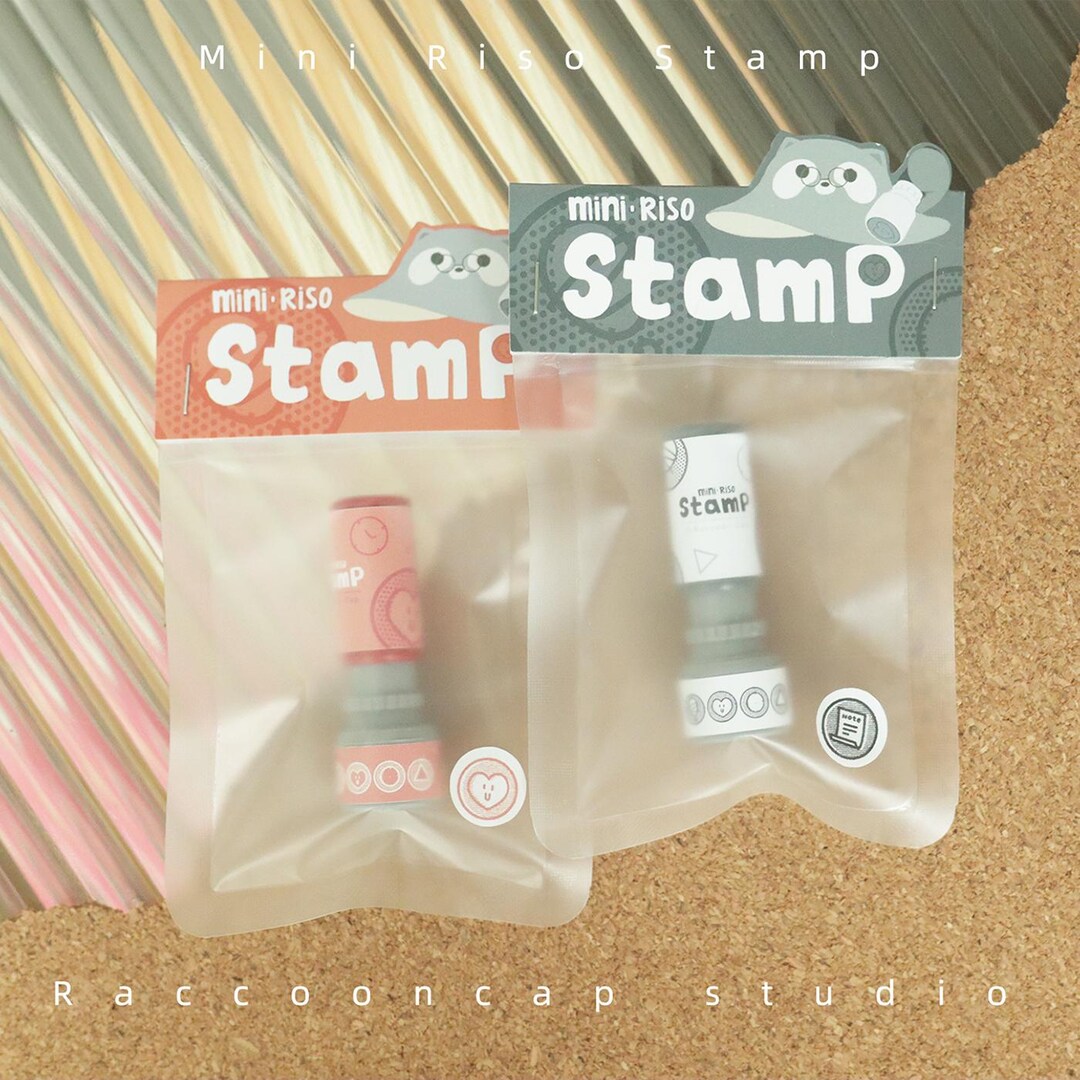 Mini Riso Stamp Basic Stamp Planner Journal Cute Screen Printing Style ...