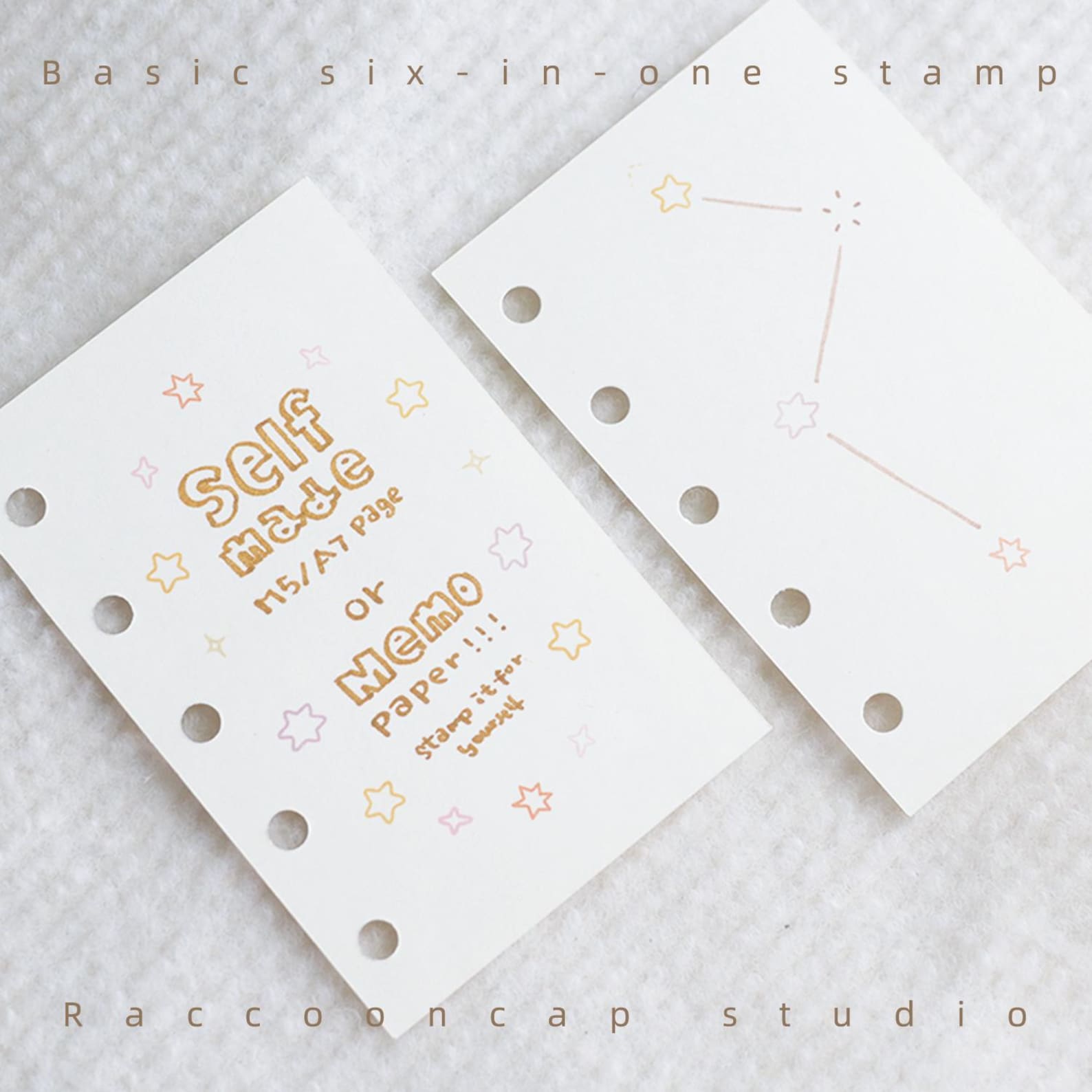 Basic Six in One Stamps Self Made Inside Page Simple Patterns Stamps ...