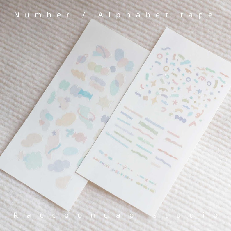 Numbers Tape Alphabet Tape Decoration Tape Cute Tape Pet Tape With Cut ...