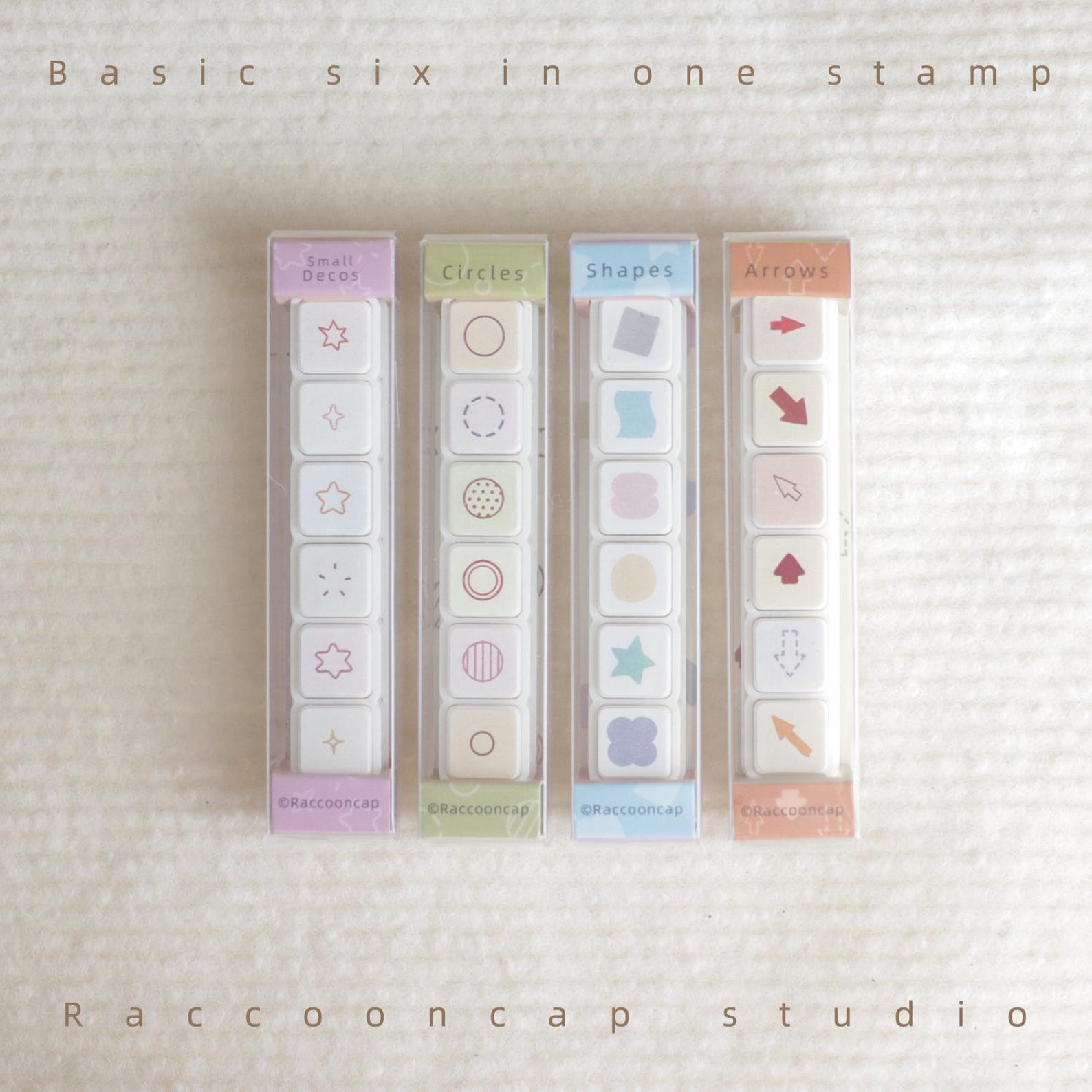 Basic Six in One Stamps Self Made Inside Page Simple Patterns Stamps ...
