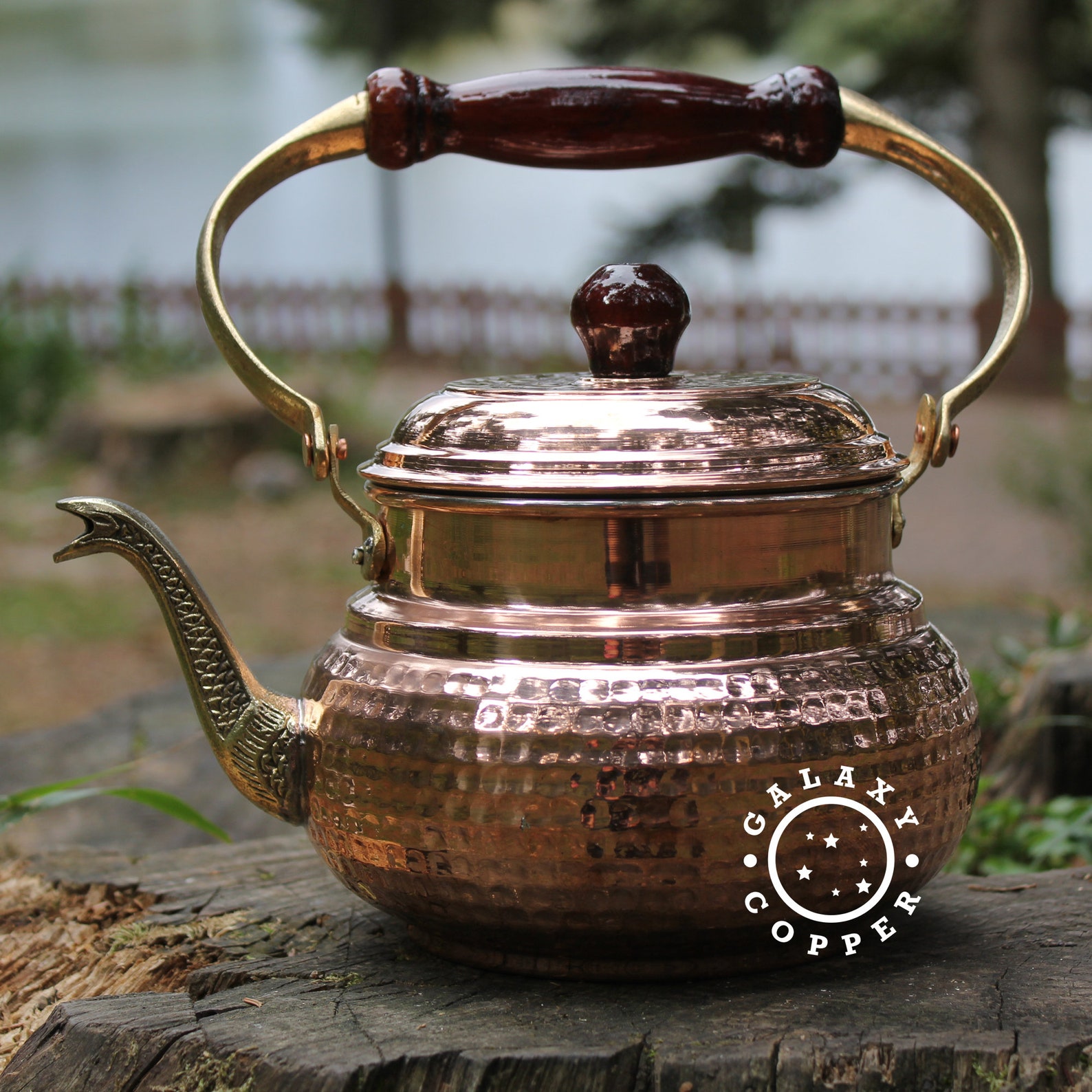 Garden Italian Teapot Copper Home Gift %100 Handmade | Etsy