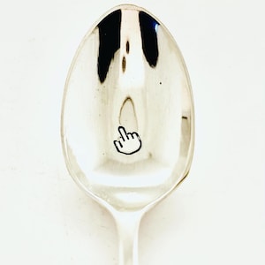 Middle Finger Coffee Spoon - Etsy