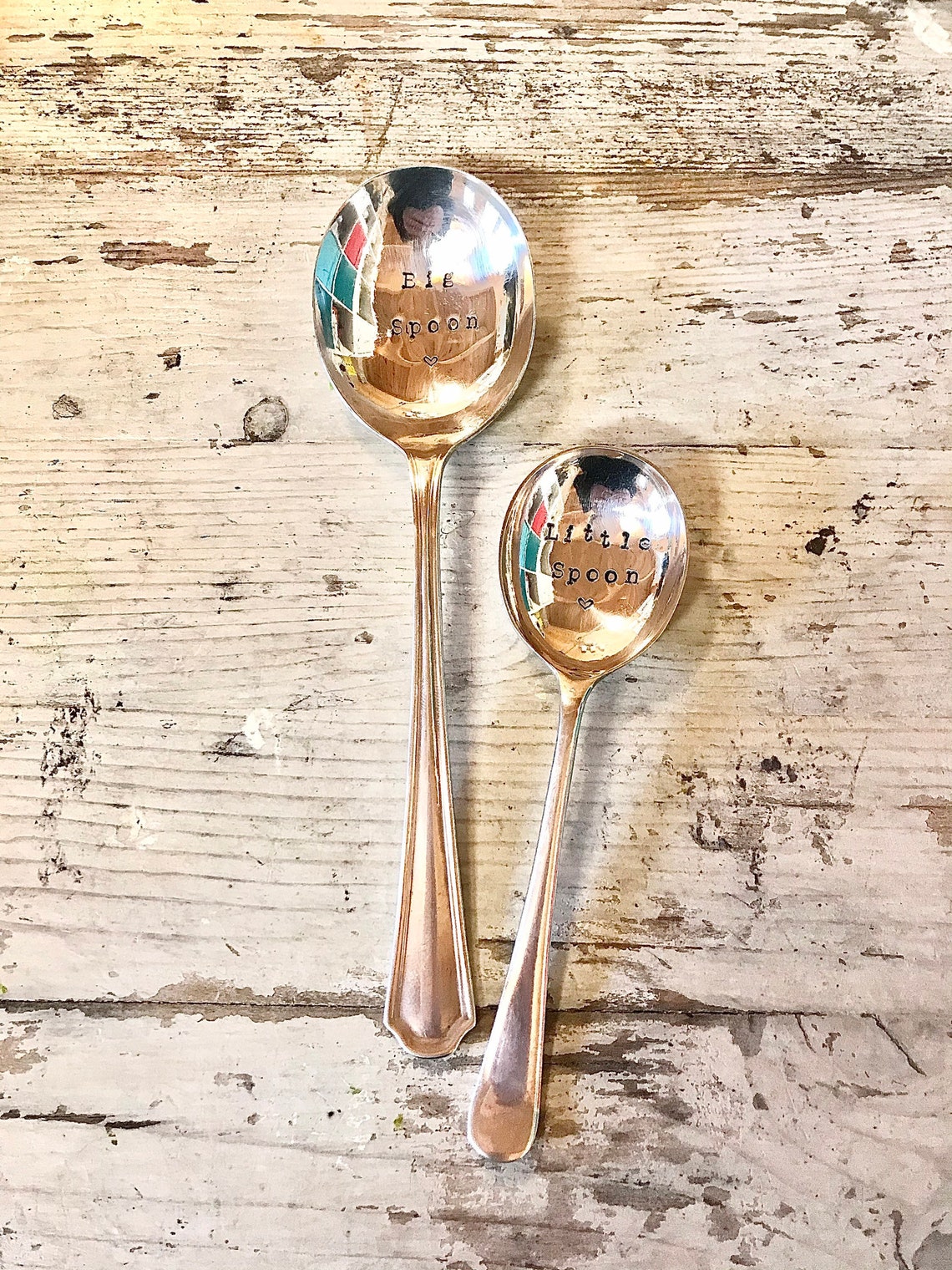 Love Spoons set: Big spoon Little spoon | Etsy