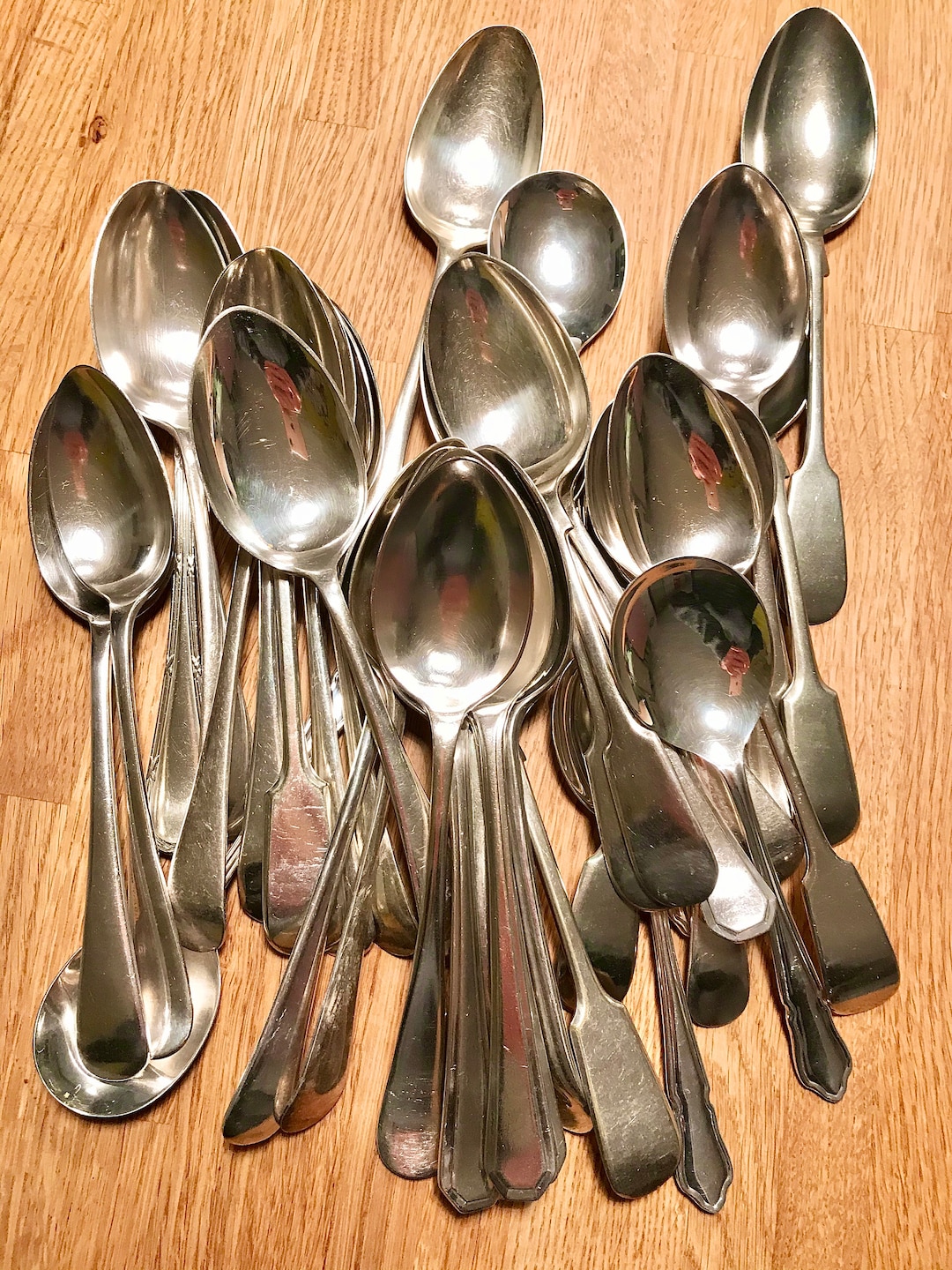 Personalised Dessert Spoons- Silver Plated Dessert Spoons for ...