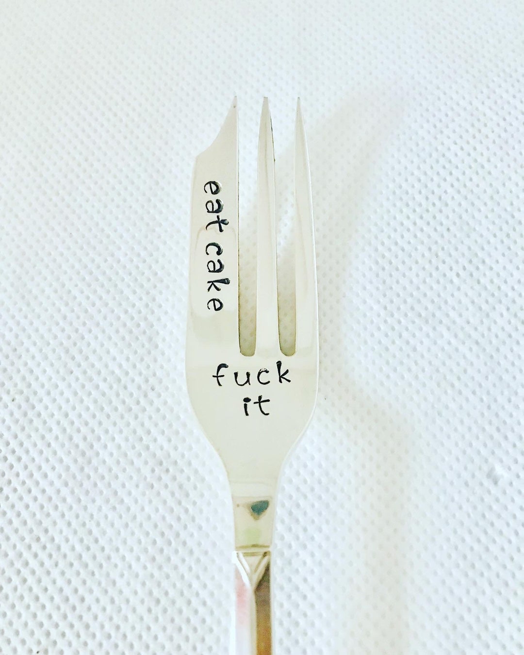 Profanity Cake Fork: Fuck It Eat Cake - Etsy