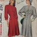Vintage Ca. 1951 Simplicity 3623 Womens Dress in Daytime & Evening ...