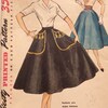 Vintage Ca. 1953 Simplicity 4479 1 Yard Apron Sewing Pattern-one Size-3 ...