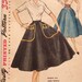 Vintage Ca. 1953 Simplicity 4479 1 Yard Apron Sewing Pattern-one Size-3 ...