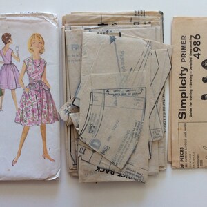 Vintage Ca. 1963 Simplicity 4986 Womens Wrap-around Dress - Etsy