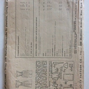 Vintage Ca. 1943 Simplicity 4632 Women’s Dress or Pinafore Sewing Pattern-size 12 Bust 30 ...