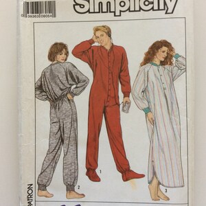 Vintage Ca. 1988 Simplicity 8958 Dr. Denton Unisex Pajamas Onesie ...