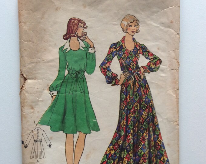 80s Womens Cocoon Jacket and Surplice Dress or Jumpsuit Vogue Sewing ...