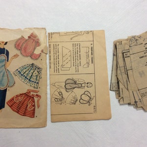 Vintage Ca. 1953 Simplicity 4479 1 Yard Apron Sewing Pattern-one Size-3 ...