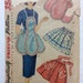 Vintage Ca. 1953 Simplicity 4479 1 Yard Apron Sewing Pattern-one Size-3 ...