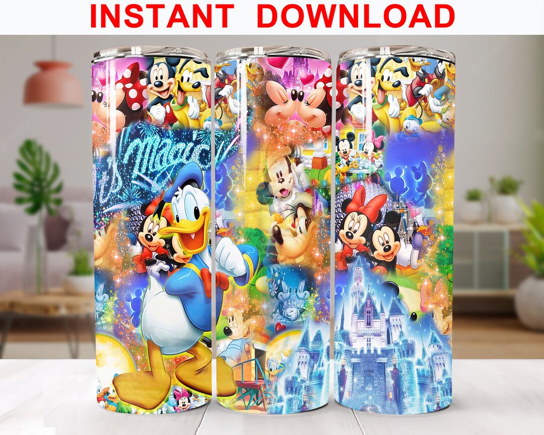 Donald Duck Tumbler Wrap Digital Tumbler Sublimation Design Download ...