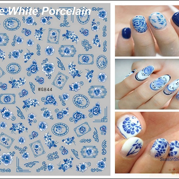 Porcelain Nail Stickers - Etsy
