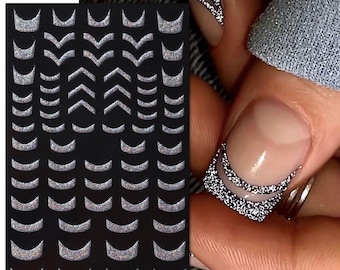 French Tip Guides Sticker Manicure Stripe Edge Nail Art - Etsy Canada