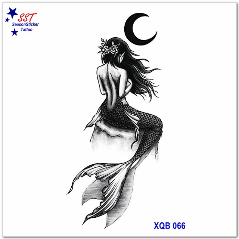 Women Flower Clock Dial Cross Demon Skull Devil Body Arm Temporary ...